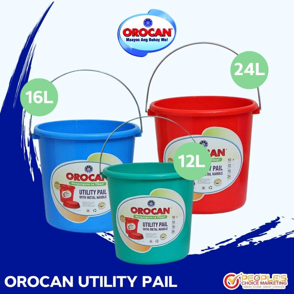 #OROCAN PAIL BODY WITH STAINLESS STEEL HANDLE / WATER PAIL / WATER ...