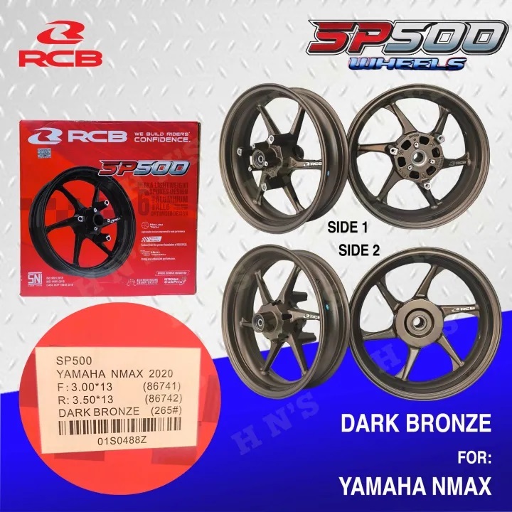 RACING BOY RCB SP500 Mags ( Dark Bronze ) for Yamaha NMAX V2 | Shopee ...