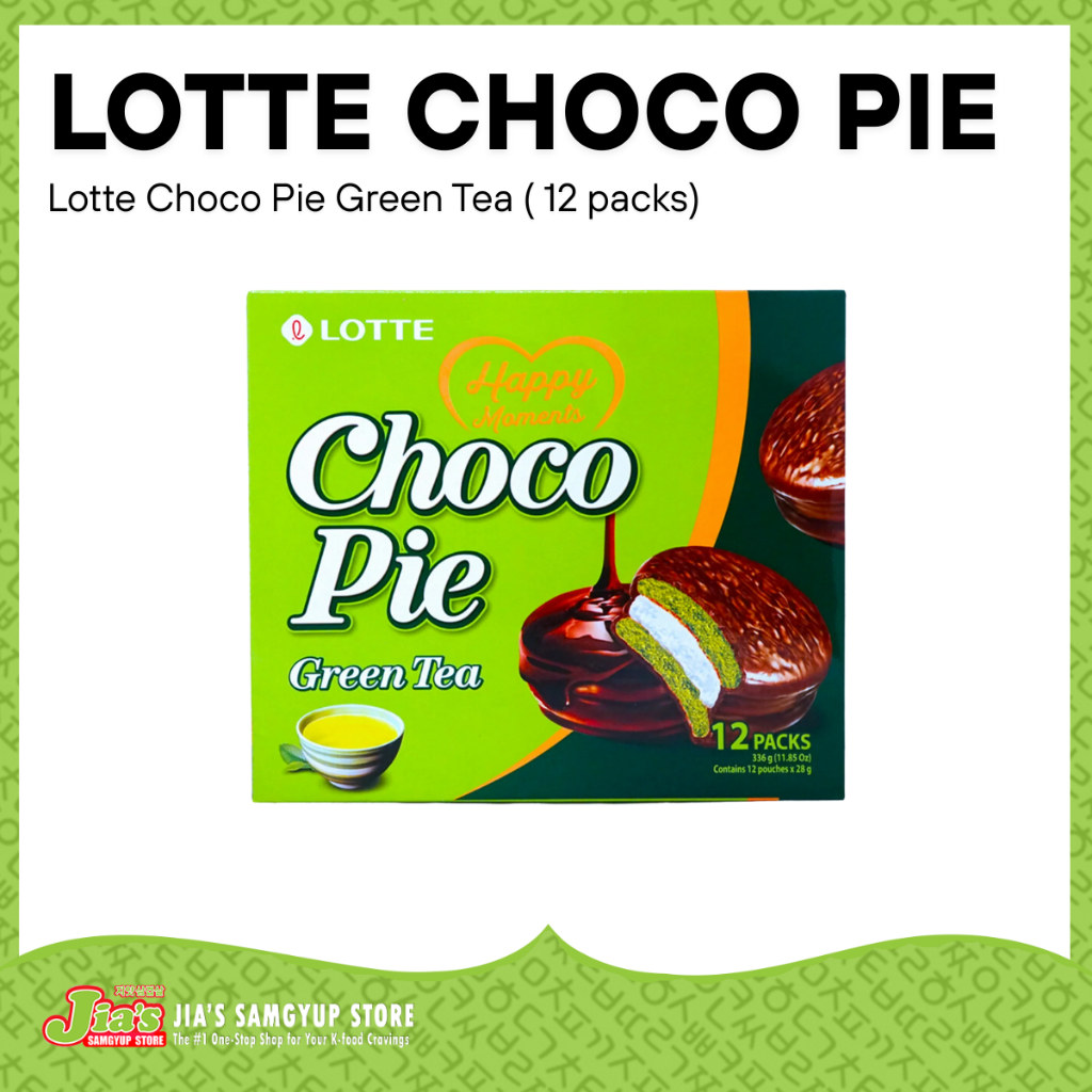 Lotte Choco Pie Green Tea | Shopee Philippines