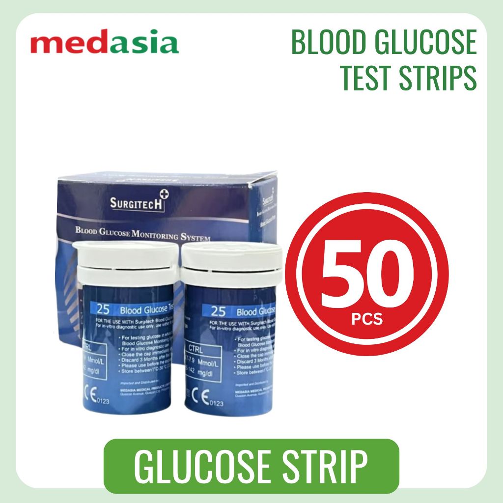 Surgitech Code Free Blood Glucose Test Strips G101 | Shopee Philippines