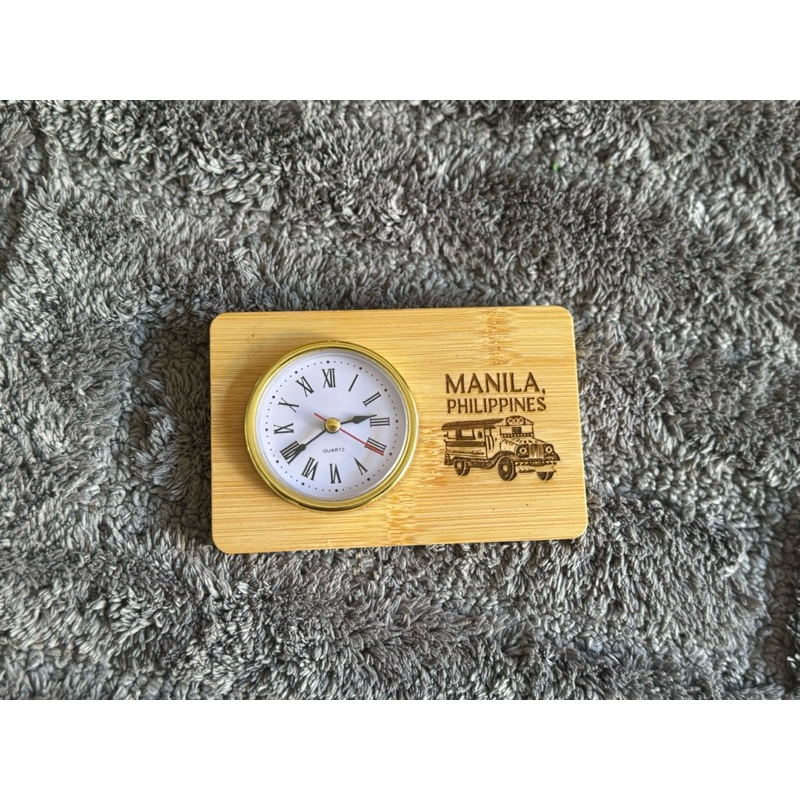 Jeepney Manila wooden desk clock | Shopee Philippines