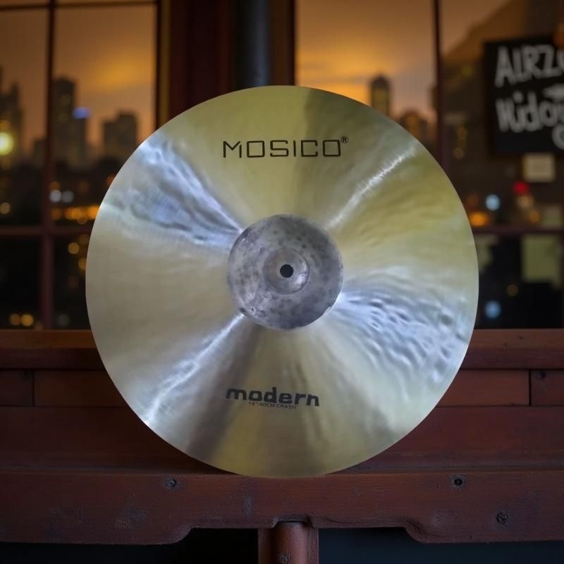 MOSICO MODERN CRASH 16 CYMBAL B20 CAST BRONZE made BY ARBOREA CYMBALS ...