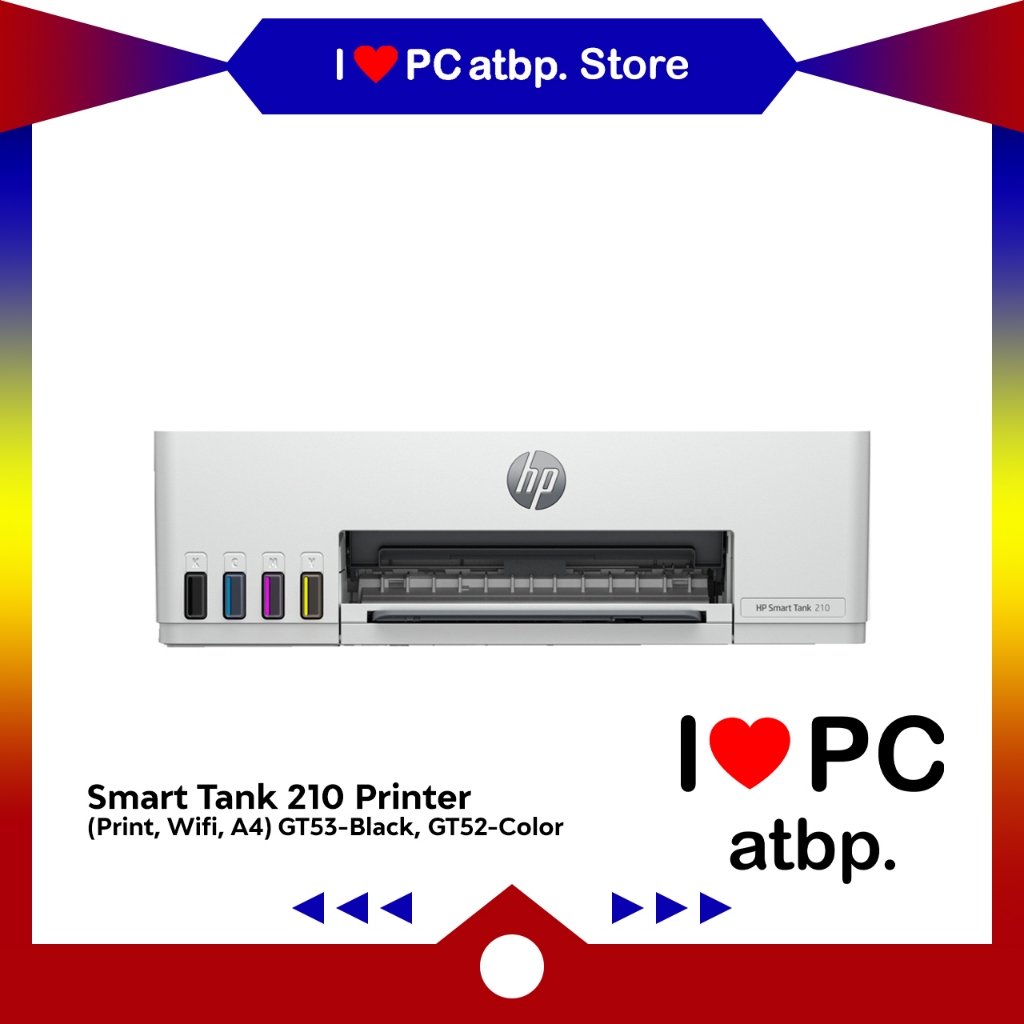 HP Smart Tank 210 Printer (A4,Wifi,Print, GT53-Black,GT52-Color ...