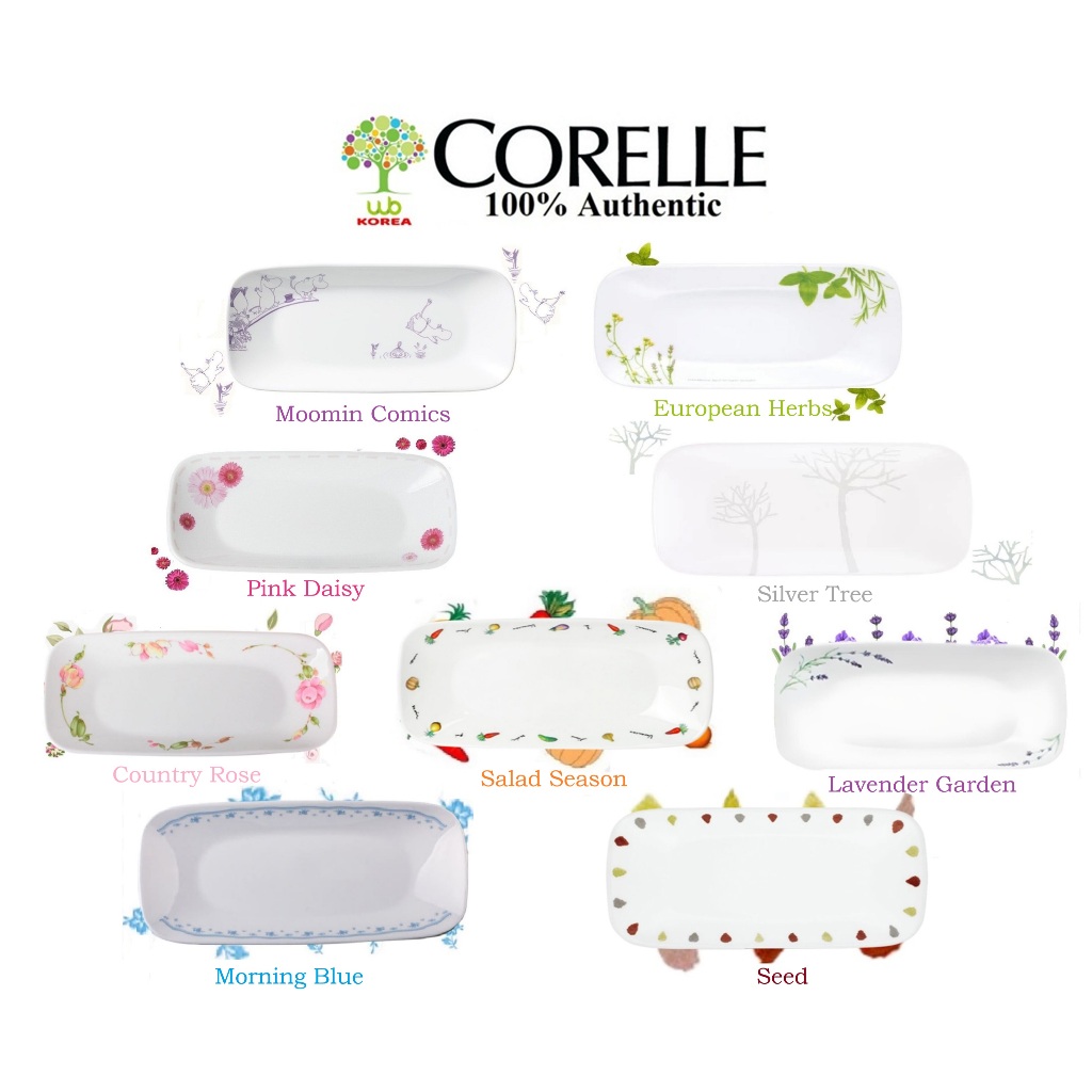 CORELLE Fish Plate 26.7cm x 12.2cm | Shopee Philippines
