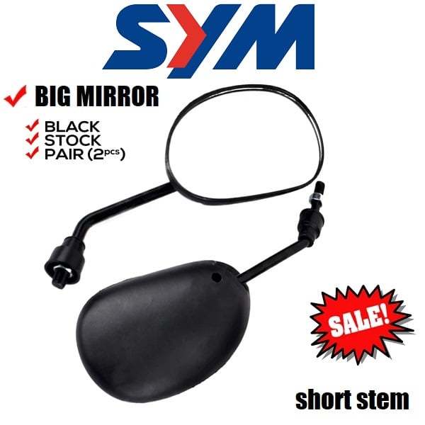SYM BONUS 110 Motorcycle Side Mirror stock mirror big mirror type short ...