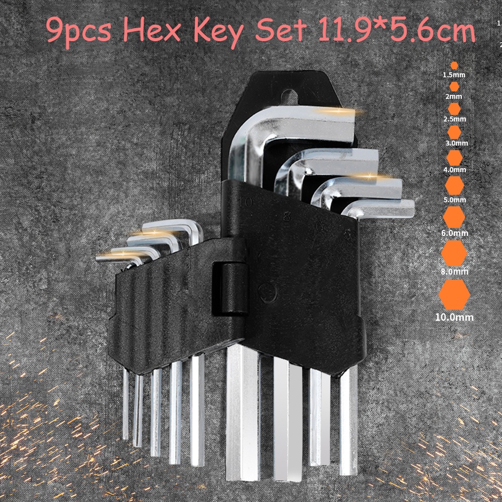 9 Pcs Hex Key Set Star Allen Wrench Set Original Torx Wrench Flower ...