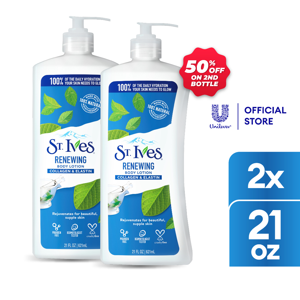 [BUY 1 GET 2nd at 50% Off] St. Ives Renewing Body Lotion Collagen ...