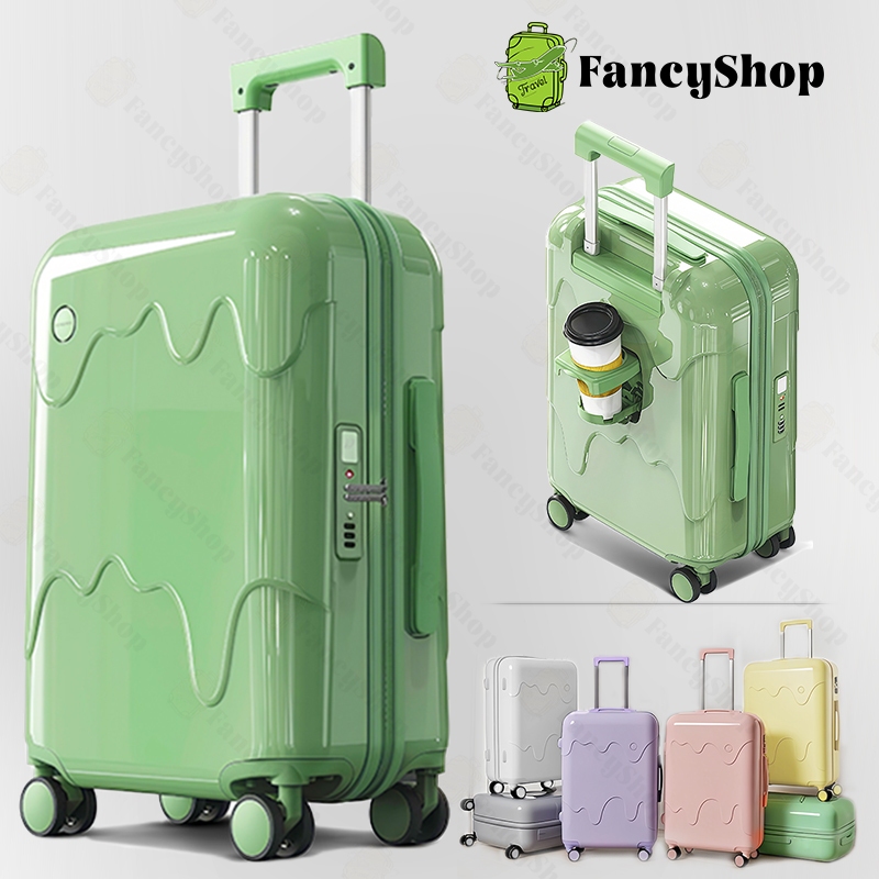 20/24 Small Fresh Luggage Lightweight with 360° silent wheels Suitcase ...
