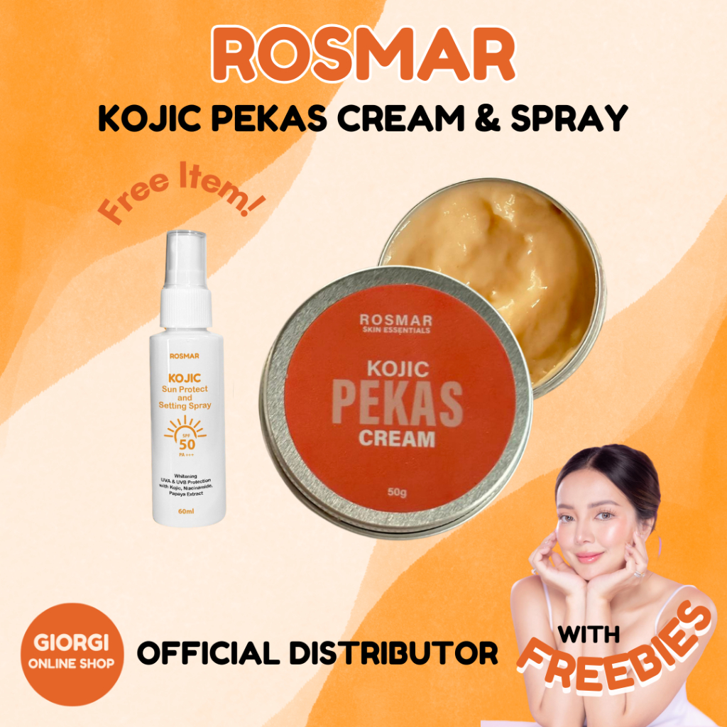 ROSMAR KOJIC PEKAS CREAM 50G PLUS KOJIC SUN PROTECT SUN SPRAY ...