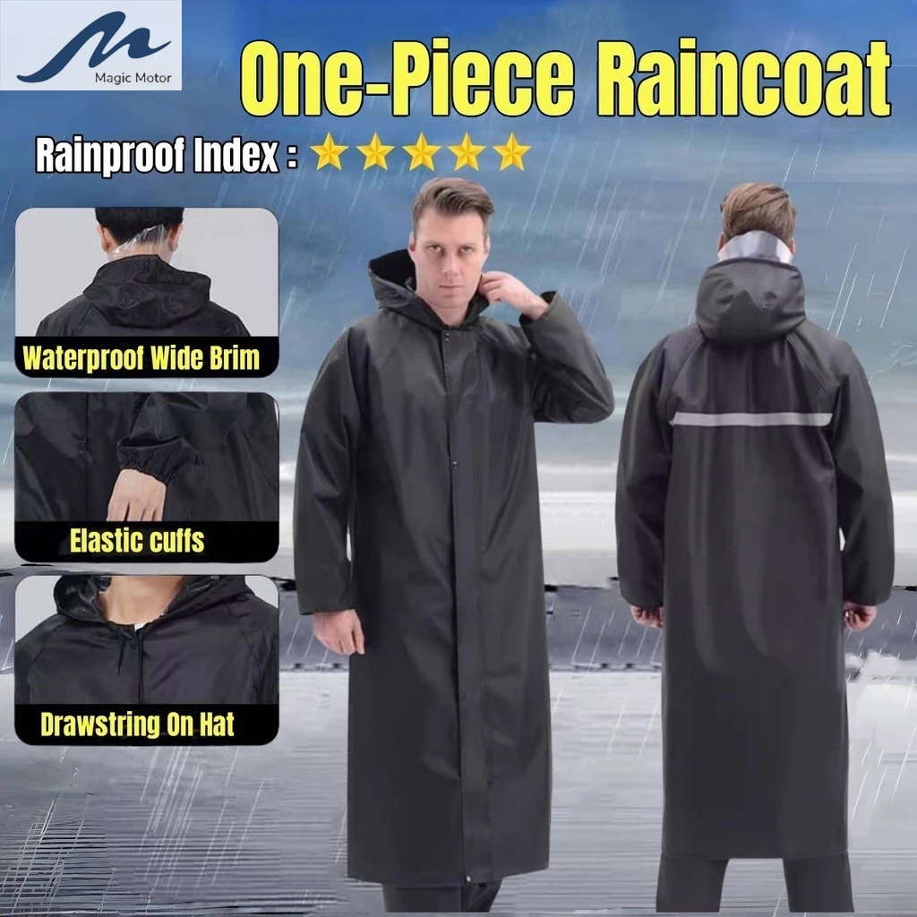 One-Piece Raincoat Coat for Motorcycle Raincoat for Men Women ...