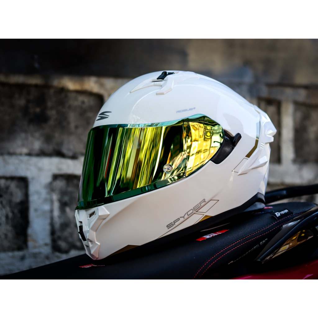 SPYDER HELMET ROGUE+ PD 1G01 W GS ARTIC WHITE GOLD SO V2 WITH FREE ...