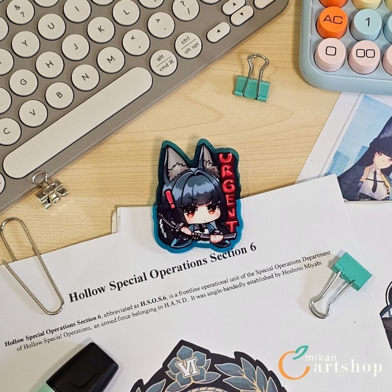 [mikanchii] Zenless Zone Zero Unofficial Acrylic Binder Clip Harumasa ...