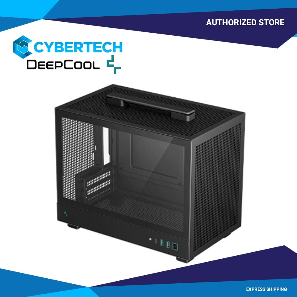 DEEPCOOL CH160 Ultra-Portable High Flow Mini ITX Case, Tempered Glass ...