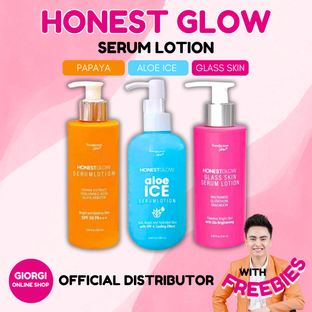 HONEST GLOW SERUM LOTION | Glass Skin Lotion | Aloe Ice SPF 50 | Shopee ...