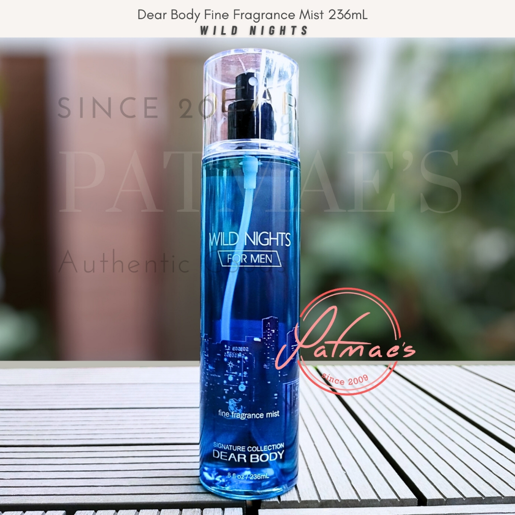 Dear Body Wild Nights Men's Fragrance Mist 236mL (UK) | Shopee Philippines