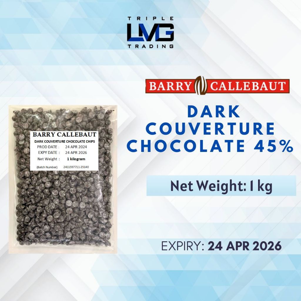 Dark Couverture Chocolate Chips 1kg | 500g | 250g | Shopee Philippines
