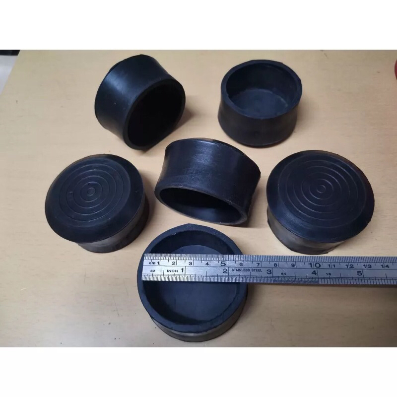 57 MM (2-1/4 INCH) HEAVY DUTY ROUND OUTER Rubber Footings (SOLD PER ...