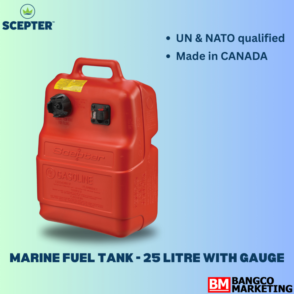 MARINE Gasoline Container/Fuel Tank/JERRY CAN - 25 Liter with Gauge ...