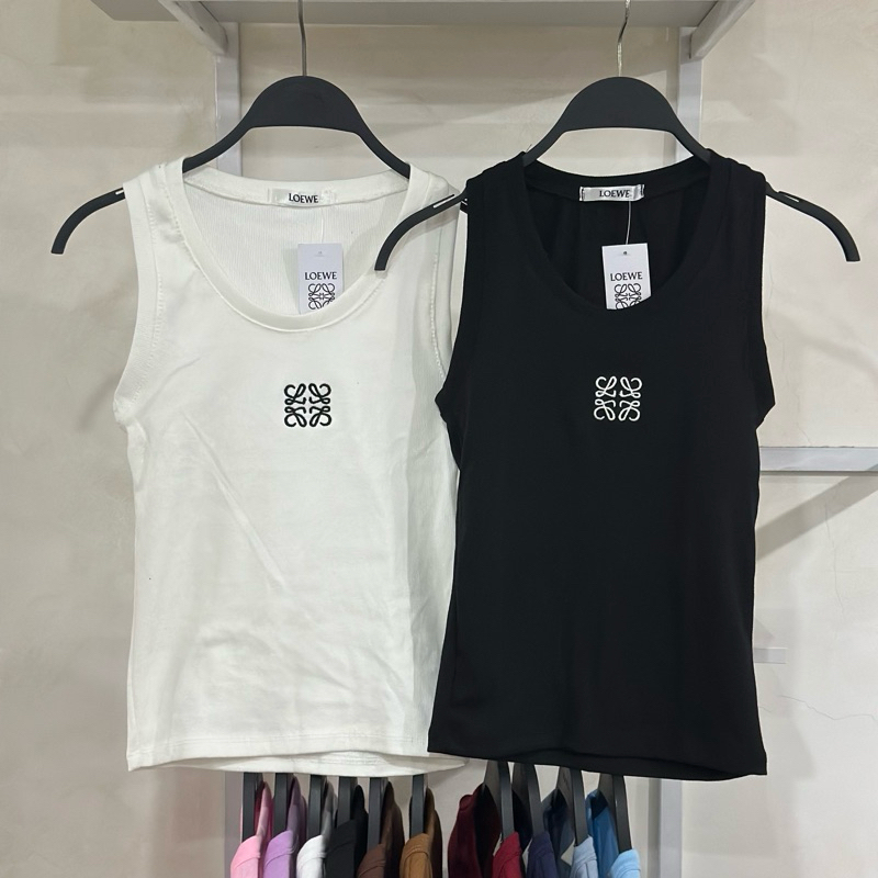 Monogram Racerback Full Length Sando Scoop Neck Cotton Knitted Anagram ...