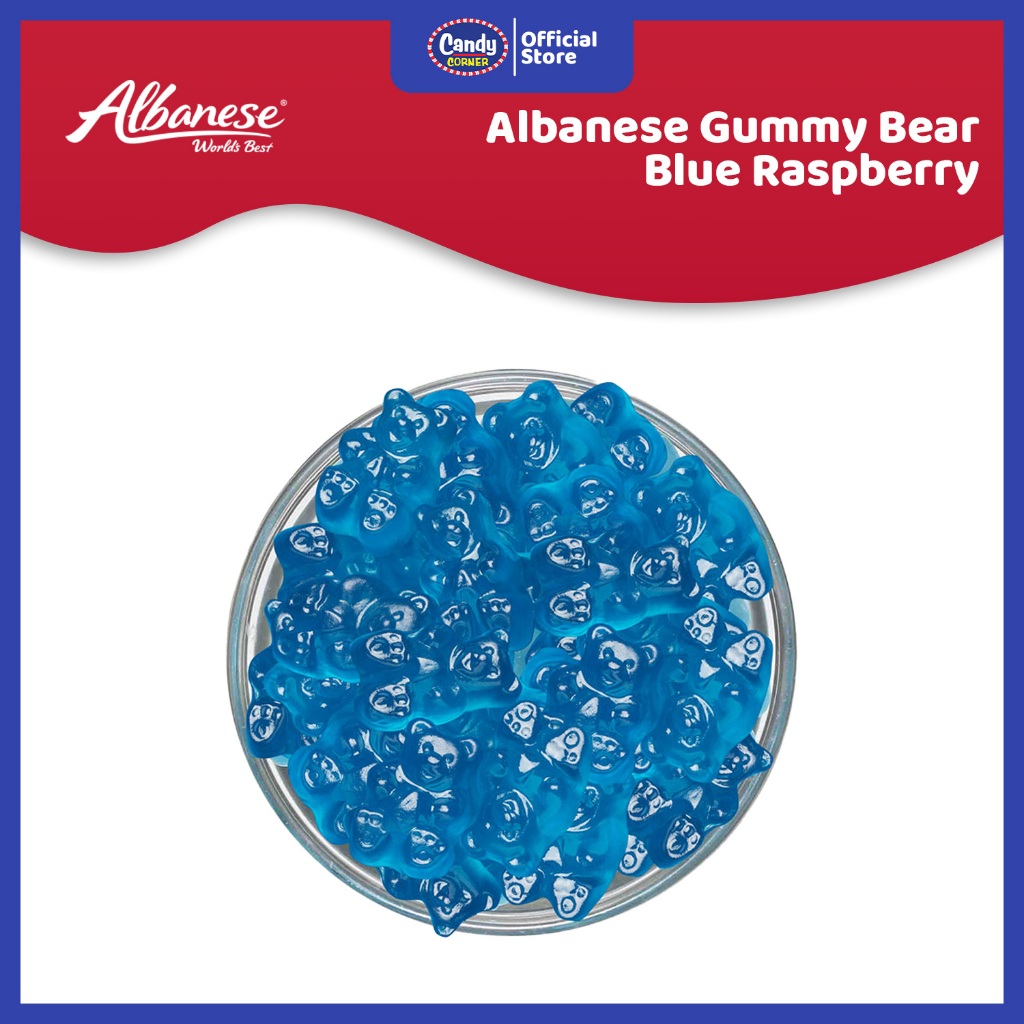 Albanese Blue Raspberry Gummy Bears 150g | Shopee Philippines