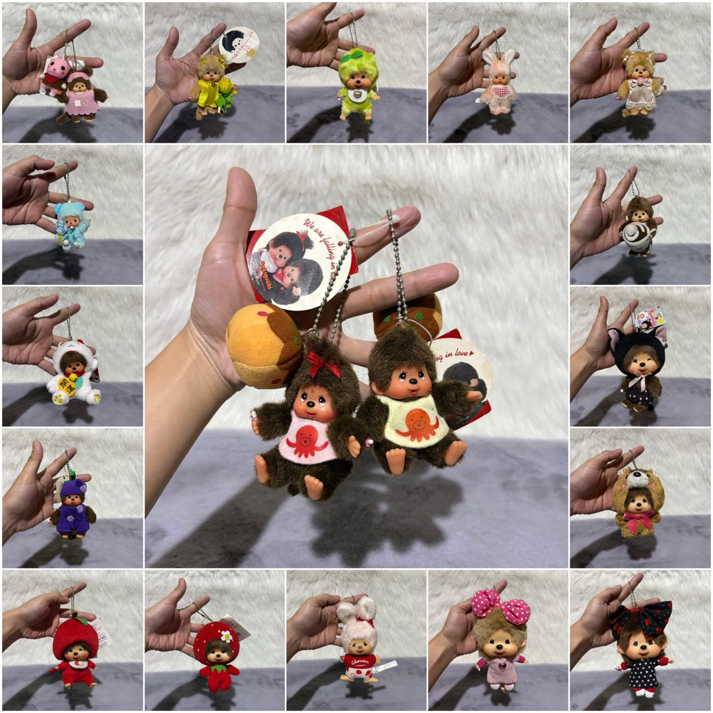 Monchhichi Bebichhichi Keychain Charm Sekiguchi Monchichi Bebichichi ...