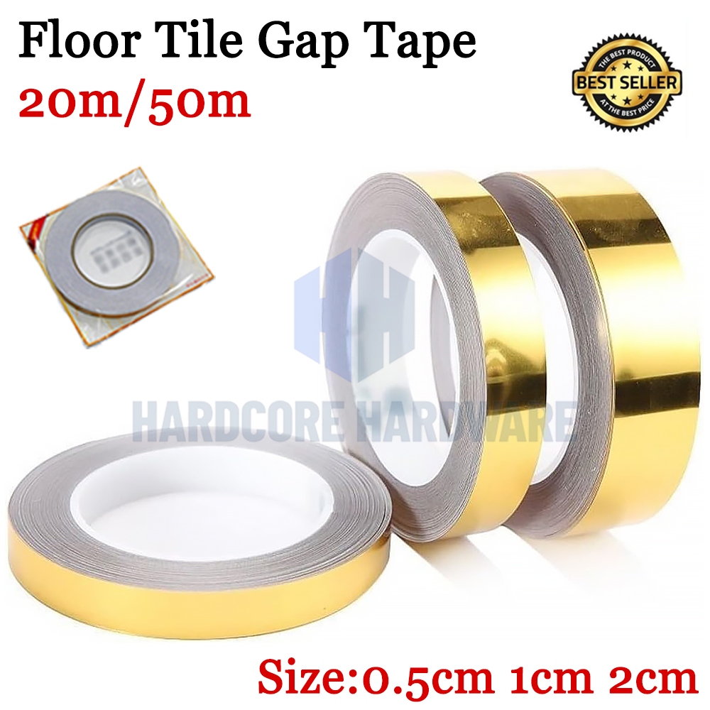 50M Floor Tile Gap Tape Wall Tile Strip Seam Sticker Copper Foil ...