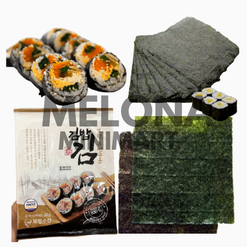 Boryung Roasted Seaweed Nori Wrapper Kimbap Maki Sushi Wrapper 10 ...