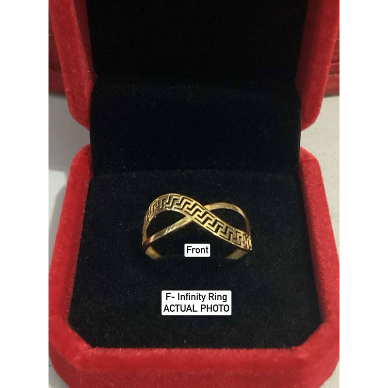 Pawnable 18k F Infinity Ring | Shopee Philippines
