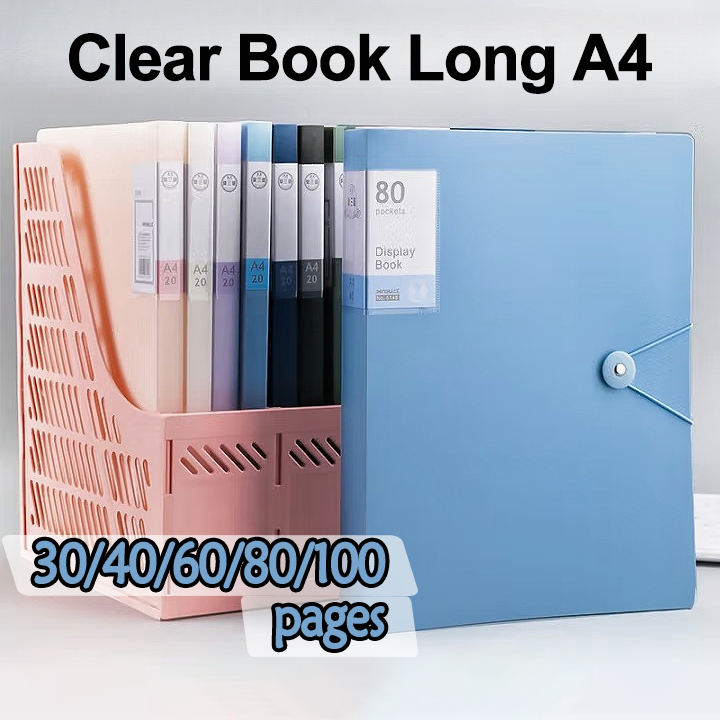 Clear Book Long Expanding File Folder Clear Folder Organizer Paper ...