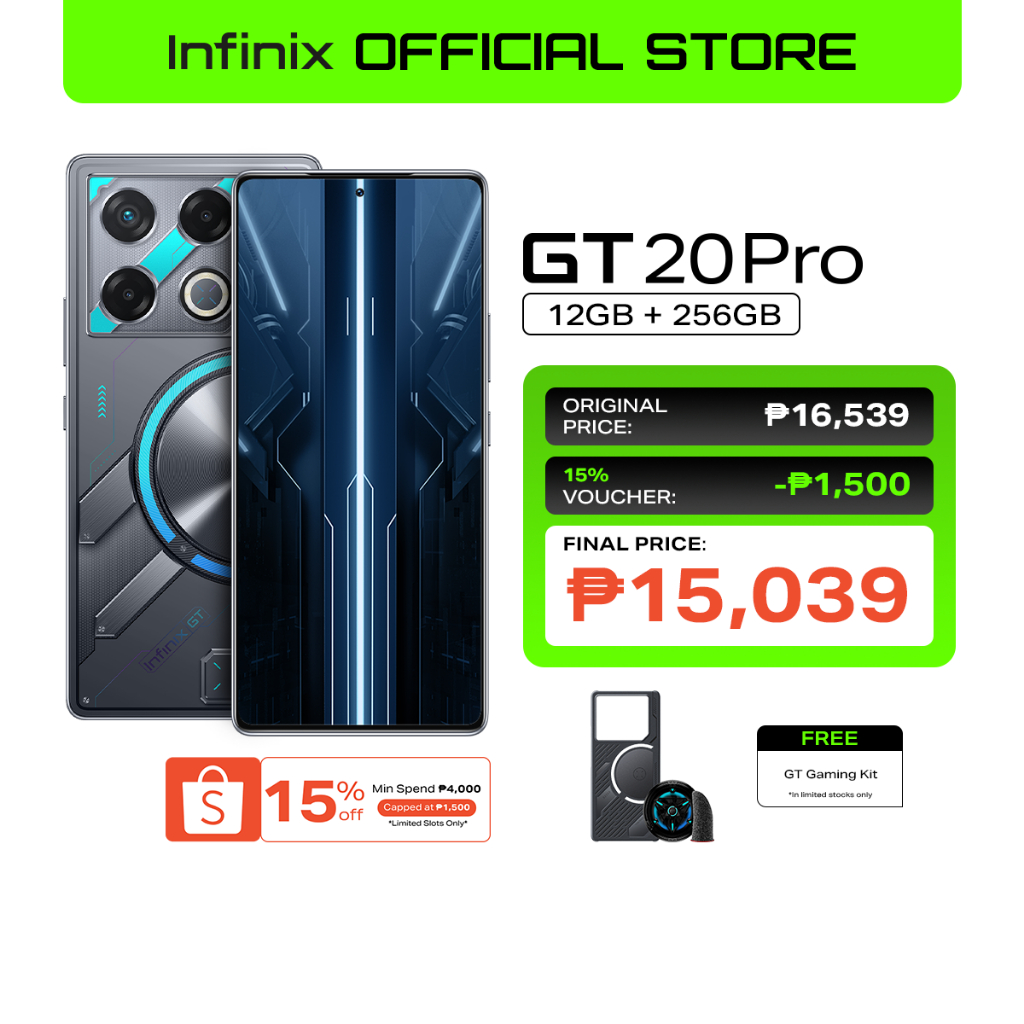 Infinix GT 20 Pro 5G, (up to 24GB [12+256], MediaTek Dimensity 8200 ...