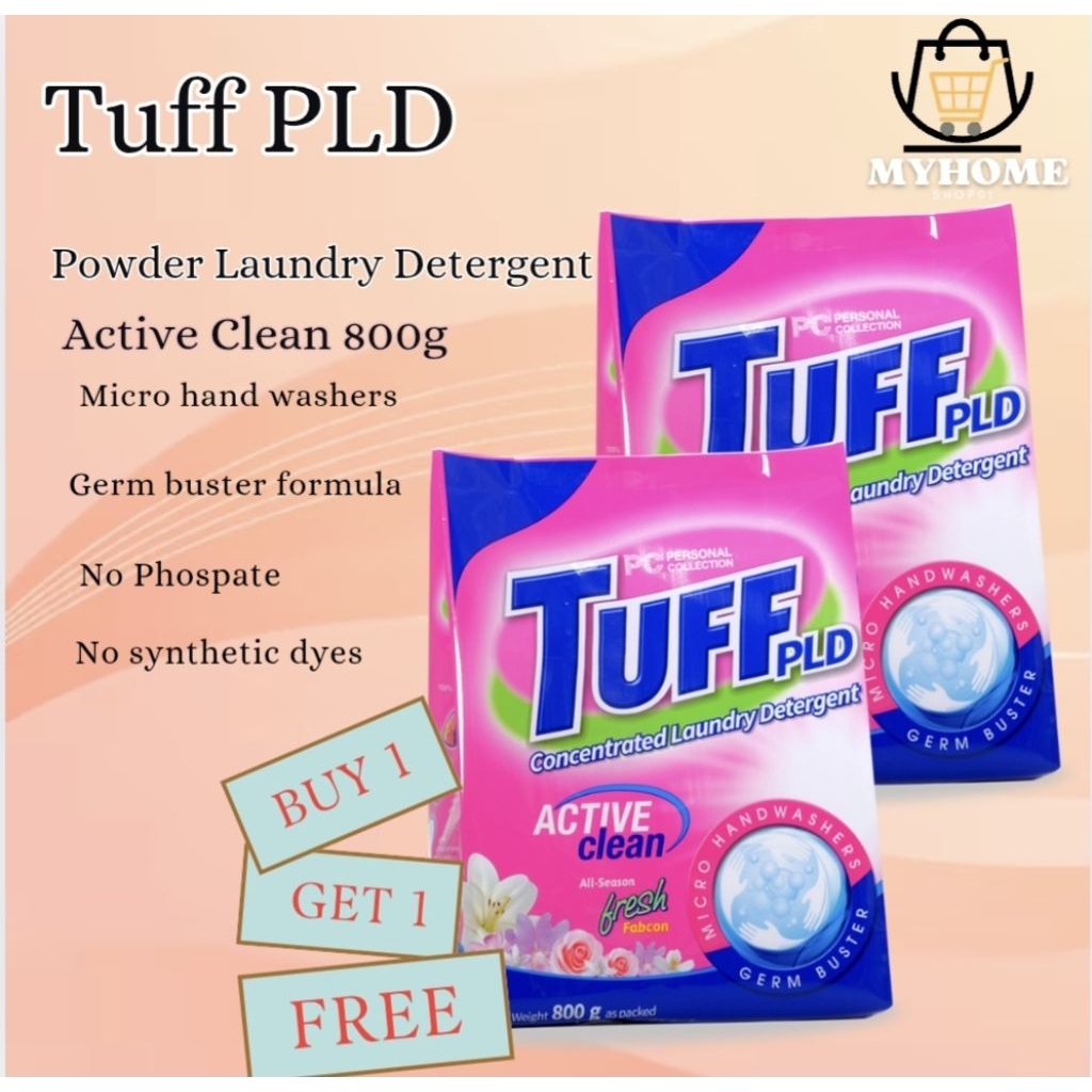 TUFF ACTIVE CLEAN BUY 1 TAKE 1 POWDER LAUNDRY DETERGENT | Shopee ...