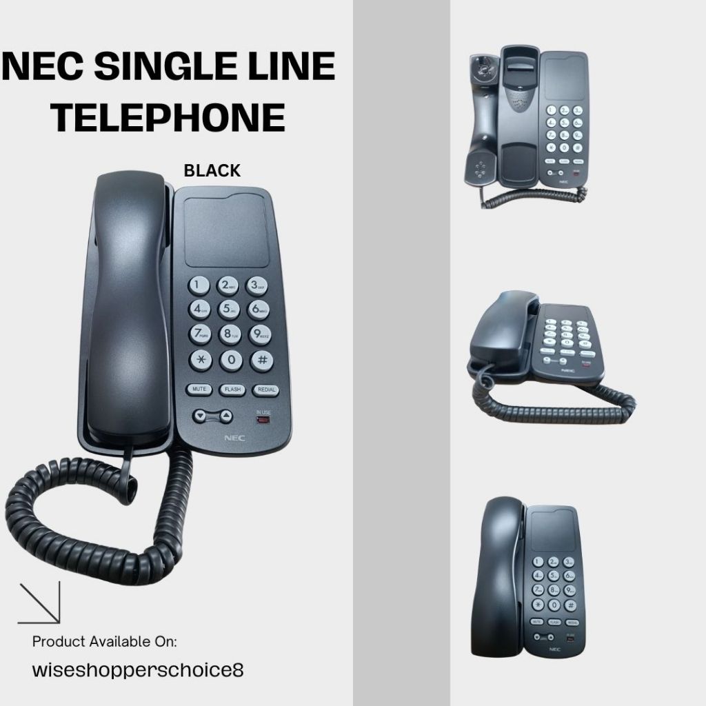 AT-40 Black Single Line NEC Telephone Analog | Shopee Philippines