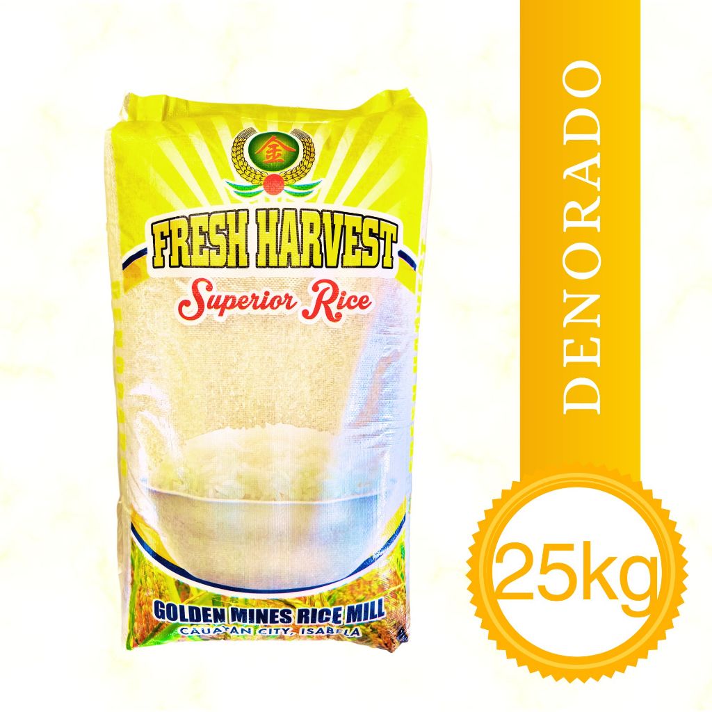 FRESH HARVEST Premium White Rice Organic 25kg (Denorado Bigas/ Dinorado ...