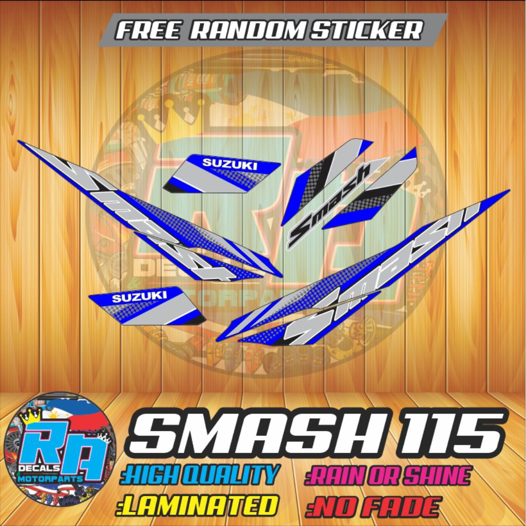 Suzuki Smash 2021 Model Stock Decals | Shopee Philippines