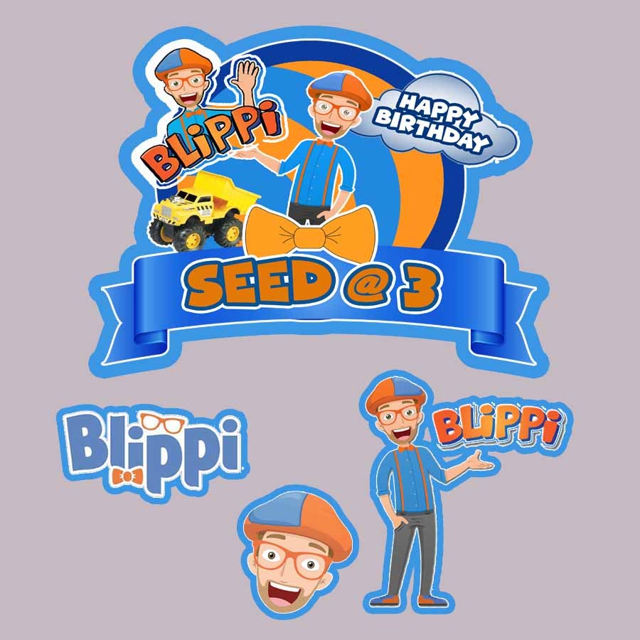 Customized BLIPPI Cake topper NO PHOTO | Shopee Philippines