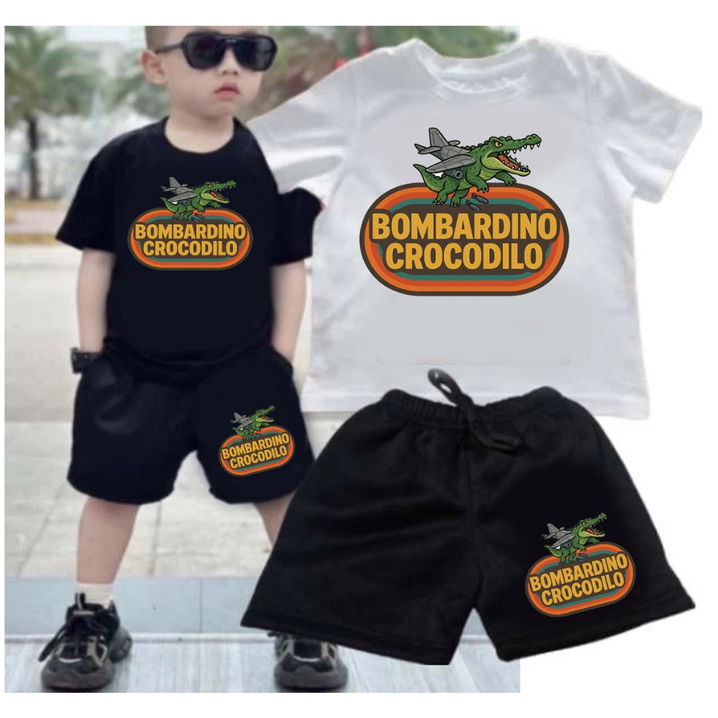 Terno Set Kids 1-8 Yrs Old | Trending Tung Tung Tung Sahur Crocodilo ...