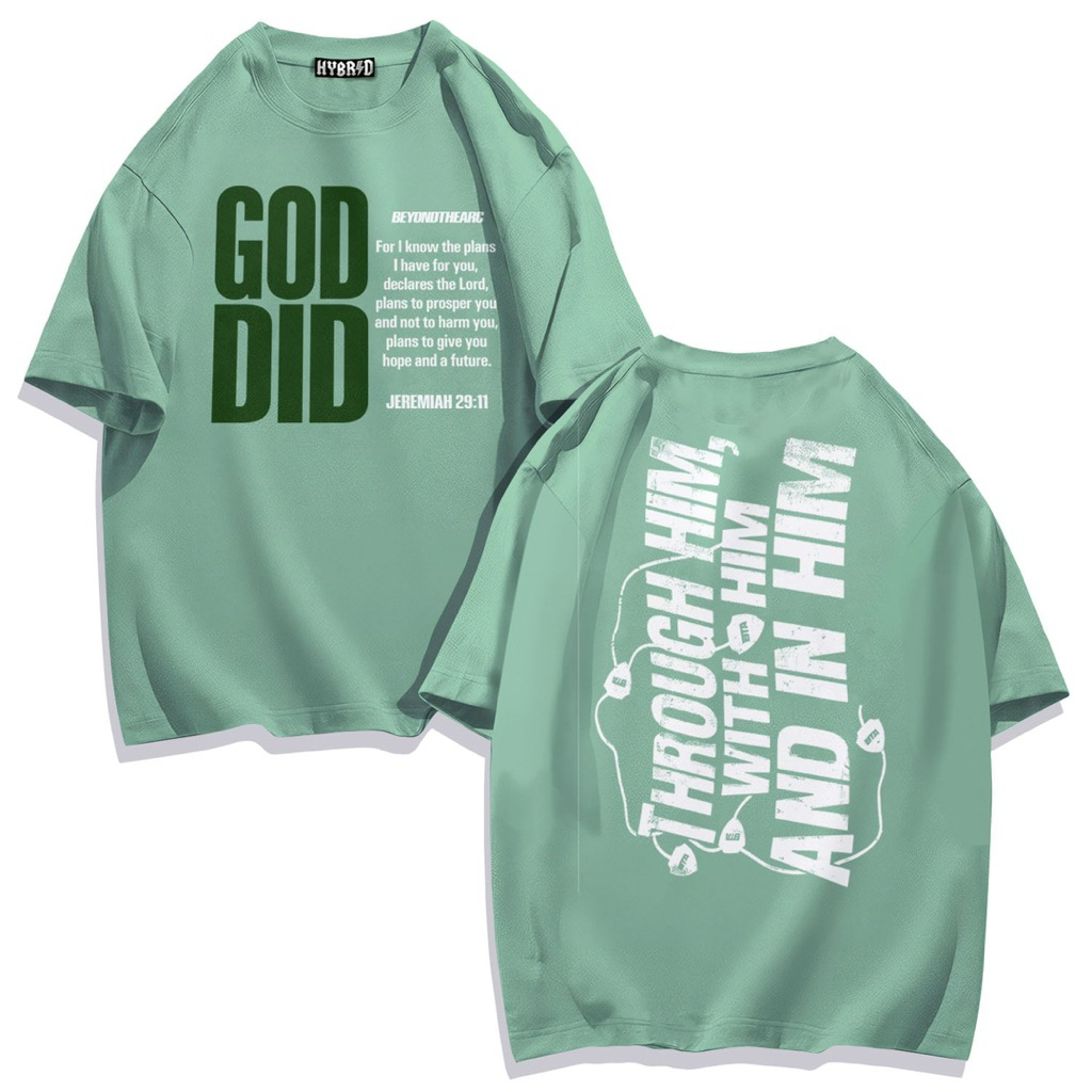 GOD DID clothes design basic cotton t-shirt unisex trend tops tees ...