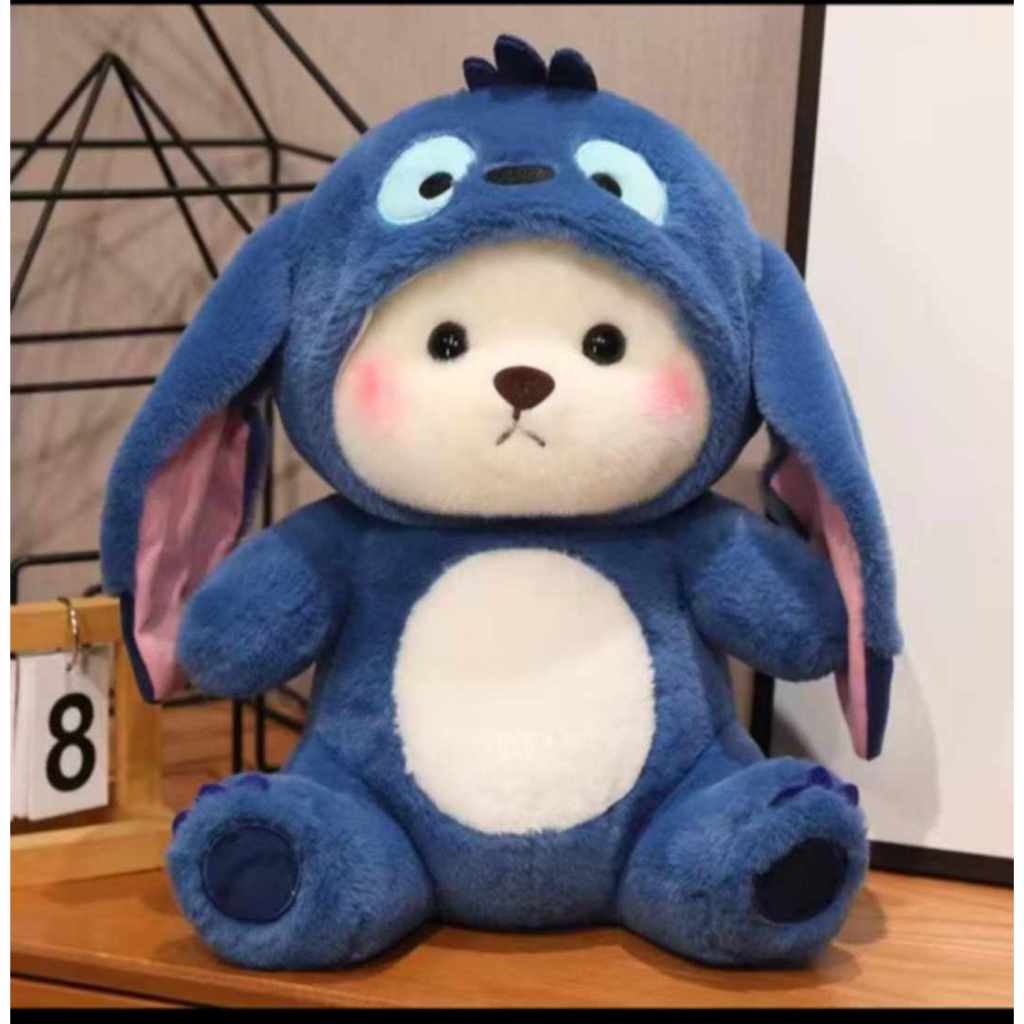 55CM 60CM Plush Doll Deformed Bear Toy Lilo Stitch Doll Cute Plush ...