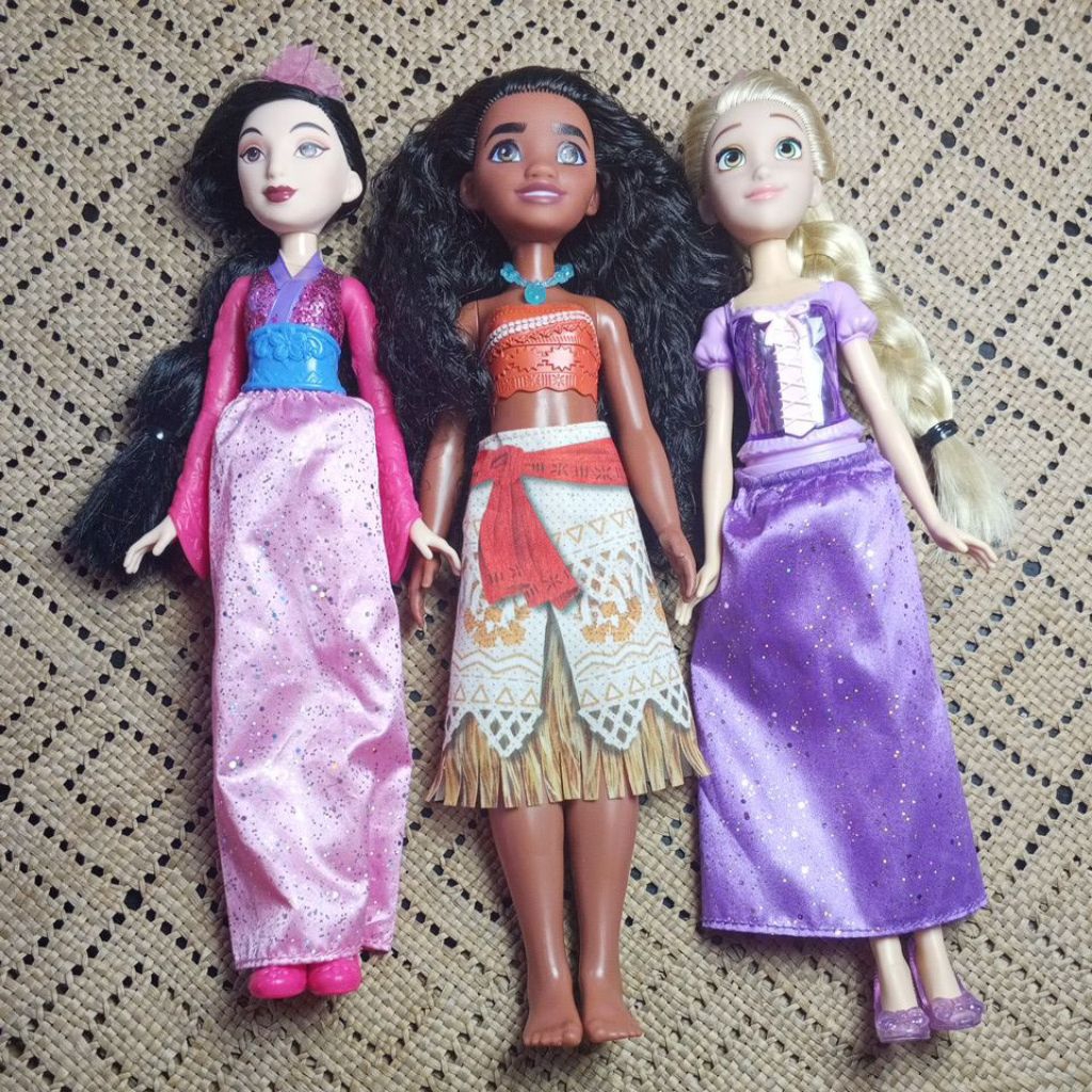 DISNEY PRINCESSES MULAN MOANA AND RAPUNZEL PRELOVED BY HASBRO BATCH 3 ...
