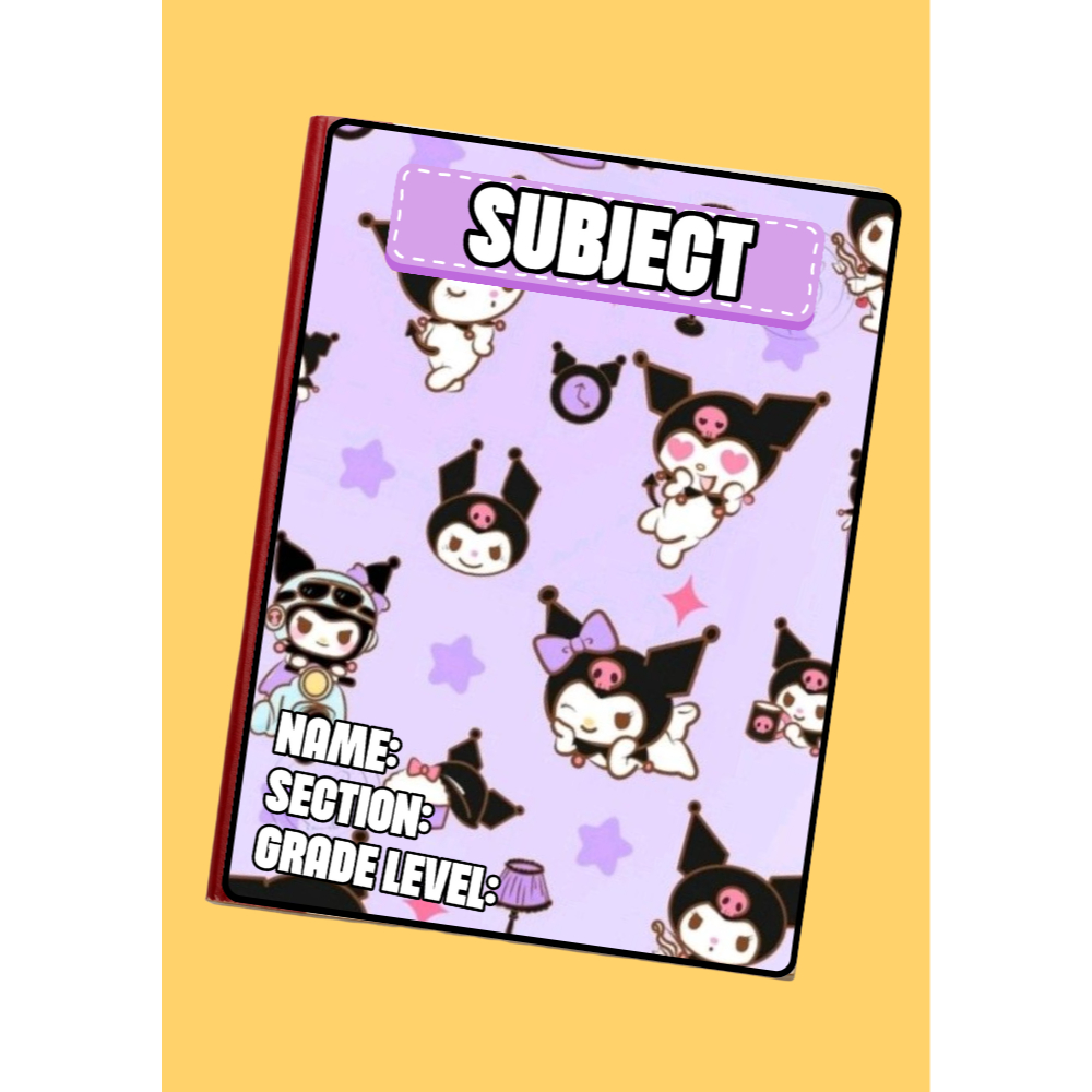 KURUMI PERSONALIZED NOTEBOOK_COLORED WITH FREE STICKERS_GRADE 1 - 10 ...