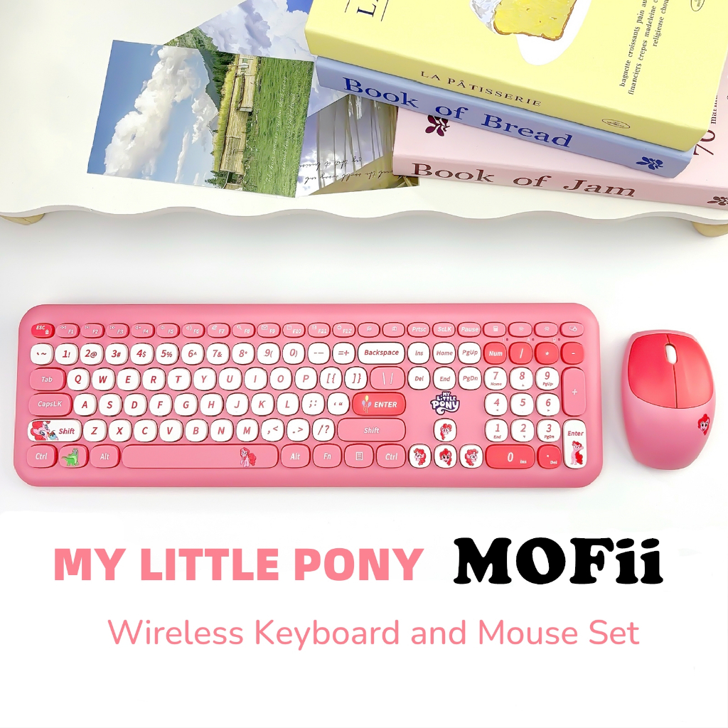 FANTASY MOFII My Little Pony Wireless Cute Silent Keyboard and Mouse ...