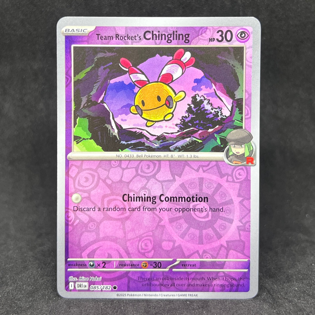 Pokemon TCG Team Rocket's Chingling 085/182 2025 Scarlet & Violet Destined Rivals | Shopee ...