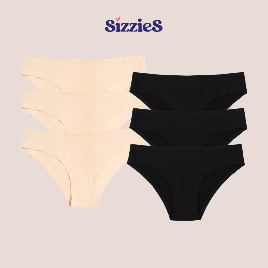 SIZZIES Unseen Undies Seamless Panty Bundle of 6 | Shopee Philippines