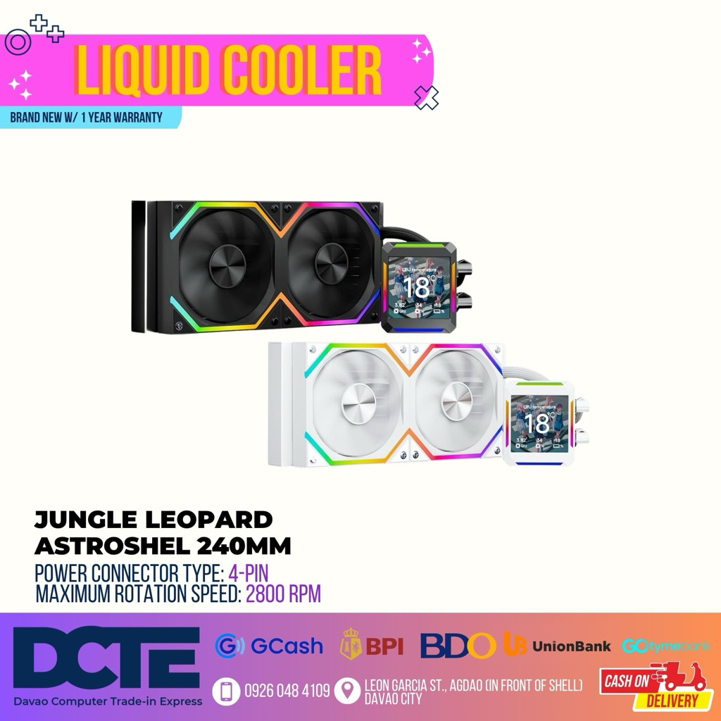 Jungle Leopard Astroshel 240mm Liquid Cooler White | Shopee Philippines