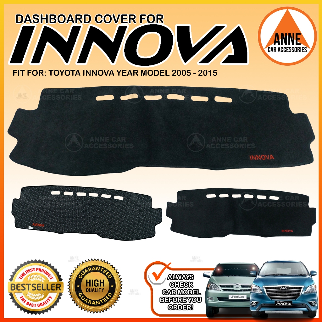 Toyota Innova 2005 Onwards Dashboard Cover / Dash Mat Sun Shade Cover ...