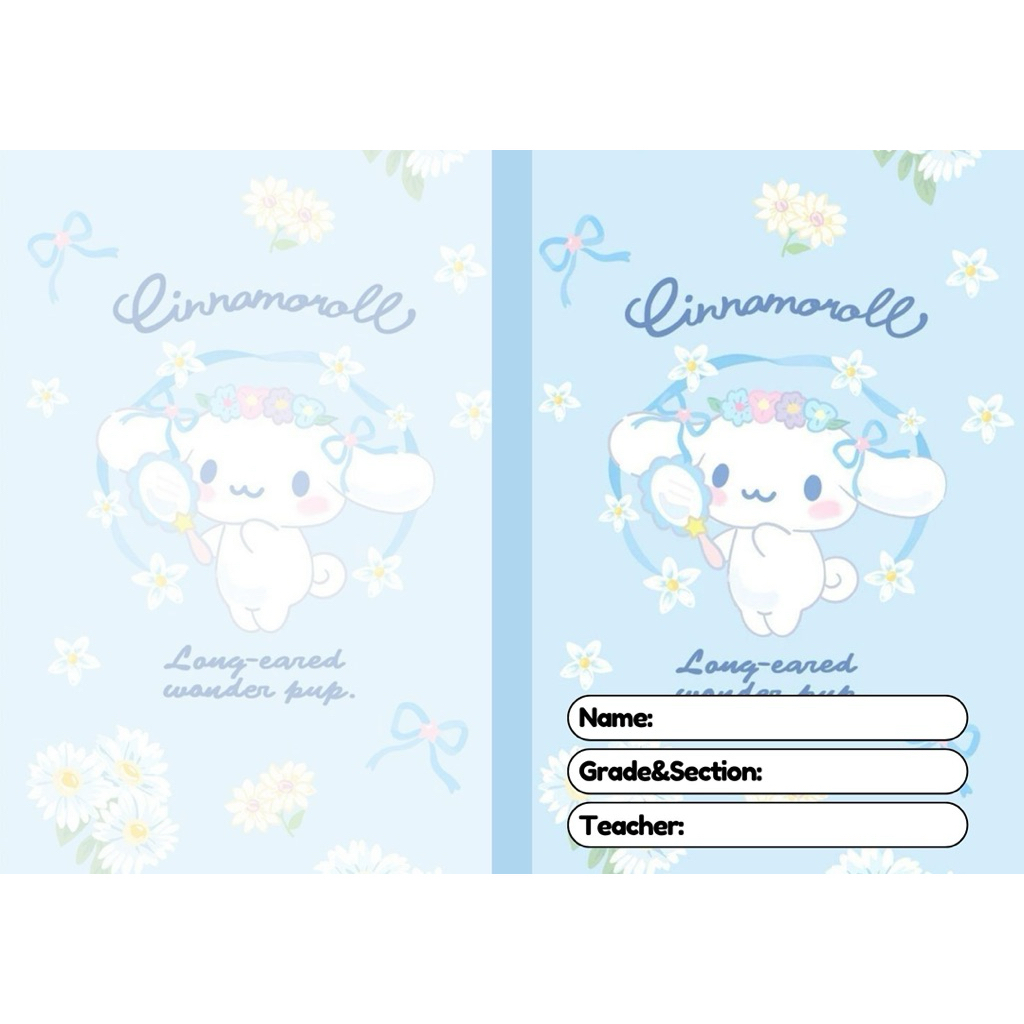 Cinamoroll Writing Notebook Customized FOR Kinder Grade 1 2 3 | Shopee ...