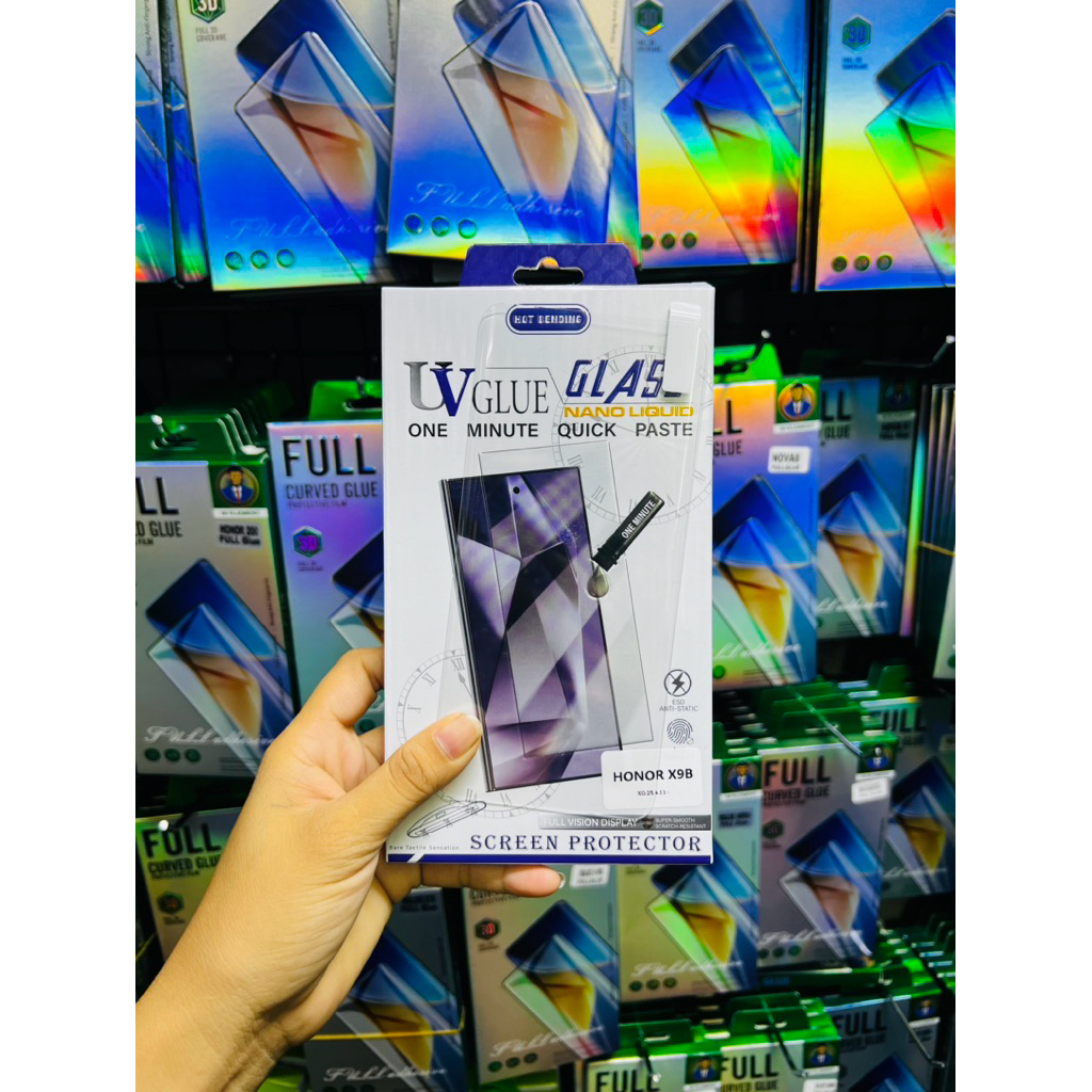 For Hw Honor 400Pro 70 90 200 200Pro X9C X9B X9A UV Light Curve Tempered Glass | Shopee Philippines