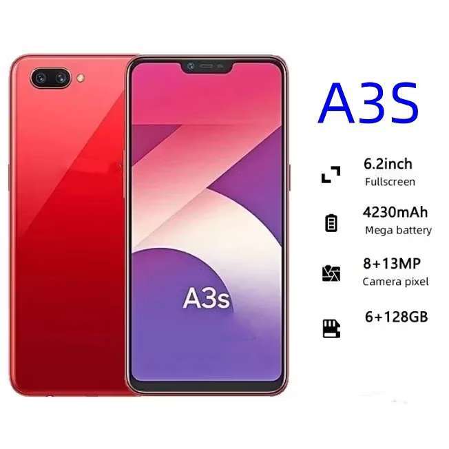 A3S Smartphone 6+128GB 4G Network WiFi Game Learning Work Student ...