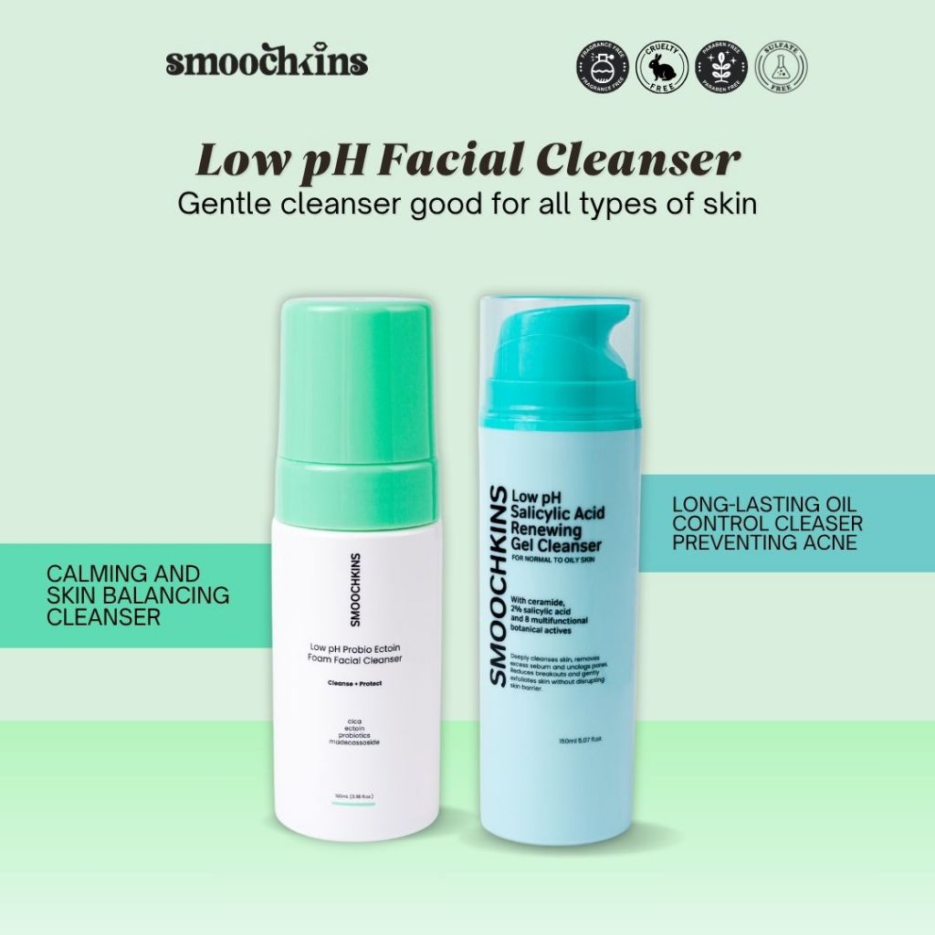 Smoochkins Low pH 2% Salicylic Acid Cleanser 150ml and Probio Ectoin ...