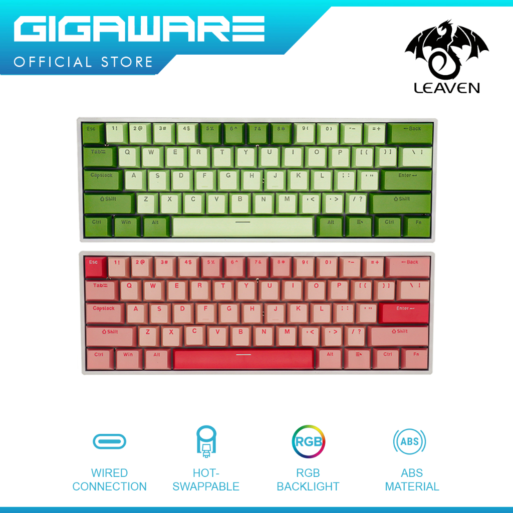 Leaven K61 60% Keys Wired Mechanical Gaming Keyboard | Shopee Philippines